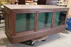 ANTIQUE GENERAL STORE SHOWCASE CABINET WITH DRAWERS - Shackelton ...