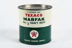 TEXACO MARFAK HD NO.2 GREASE FIVE POUND CAN - Shackelton Auctions Inc.