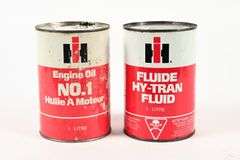 IH ENGINE OIL AND HY-TRAN FLUID LITRE CANS - Shackelton Auctions Inc.