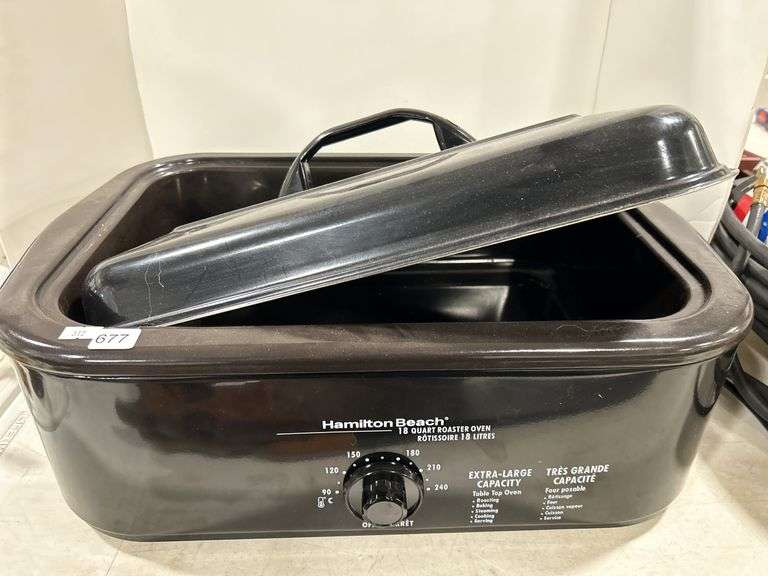 HAMILTON BEACH ELECTRIC ROASTING PAN - Shackelton Auctions Inc.