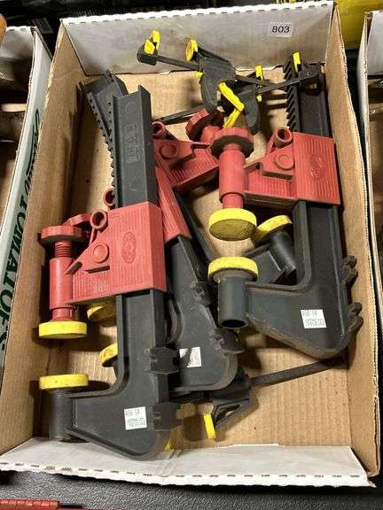 BOX OF PLASTIC CLAMPS - Shackelton Auctions Inc.