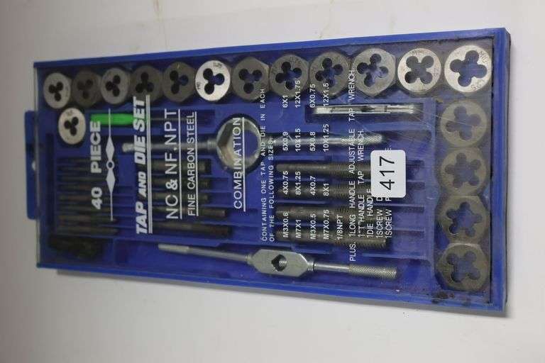40 PC TAP AND DIE SET - Shackelton Auctions Inc.