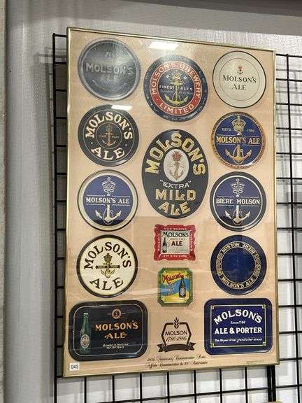 FRAMED MOLSON 200TH ANNIVERSARY COMMEMORATIVE POSTER - 24"X36 ...