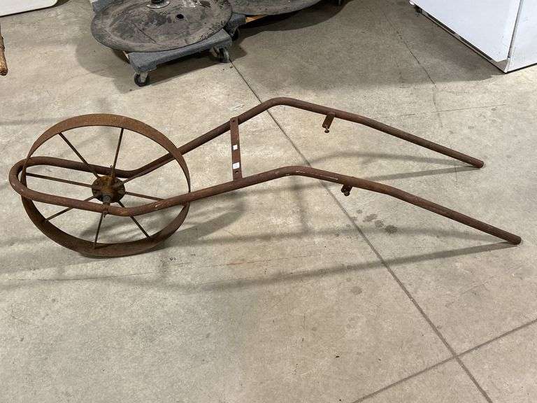 ANTIQUE WHEELBARROW FRAME - Shackelton Auctions Inc.
