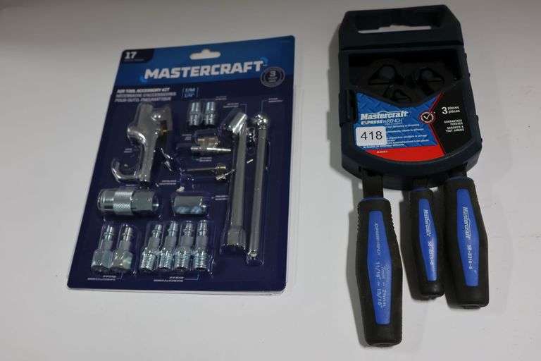 MASTERCRAFT AIR TOOL KIT AND WRENCH SET - Shackelton Auctions Inc.