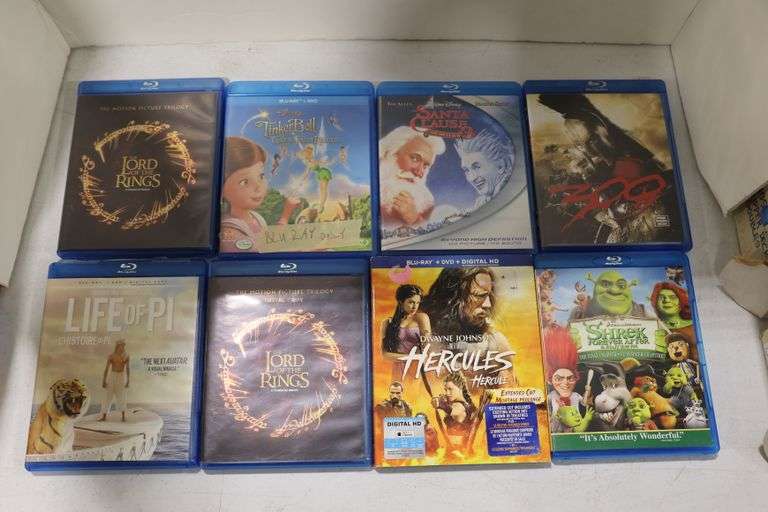 GROUP OF ASSORTED BLUE-RAYS & DVDS - Shackelton Auctions Inc.