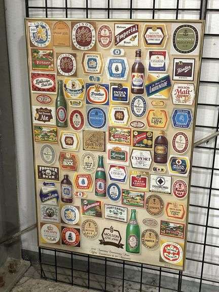 FRAMED MOLSON 200TH ANNIVERSARY COMMEMORATIVE POSTER - 24"X36 ...