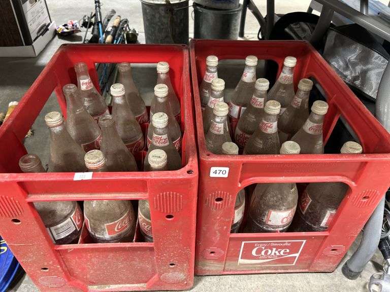 2 PLASTIC COCA-COLA CRATES WITH 750 ML COKE BOTTLES - Shackelton ...