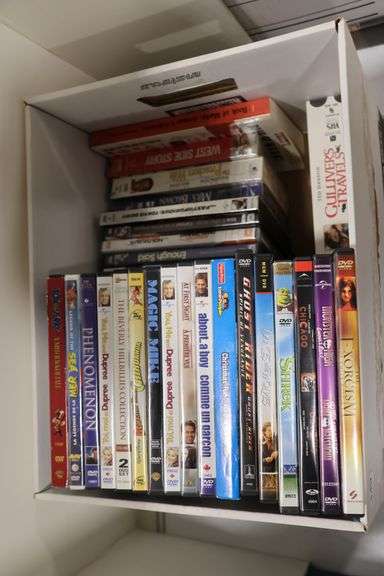 BOX OF ASSORTED DVDS - Shackelton Auctions Inc.