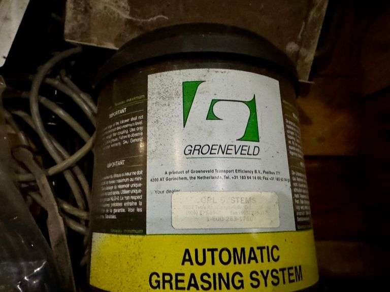 GROENEVELD AUTOMATIC GREASING SYSTEM ETC - Shackelton Auctions Inc.