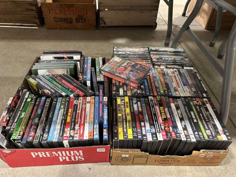 2 BOXES OF DVDS - Shackelton Auctions Inc.