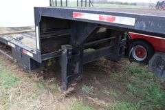 37' TANDEM AXLE TRAILER WITH TANKS AND JOE DOG - Shackelton Auctions Inc.