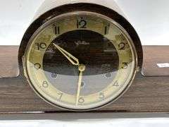 MAUTHE MANTEL CLOCK WITH KEY - 19"X5"X8.5" - Shackelton Auctions Inc.