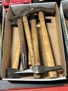 BOX OF ASSORTED HAMMERS - Shackelton Auctions Inc.