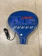 LABATT'S BLUE 3 COLOUR PLASTIC LIGHT UP SIGN - 19.5"X21.5" - WORKING ...