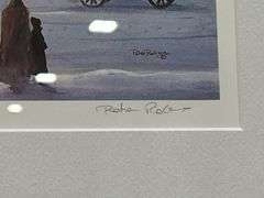 FRAMED & SIGNED PETER ROBSON PRINT - 26"X21" - Shackelton Auctions Inc.