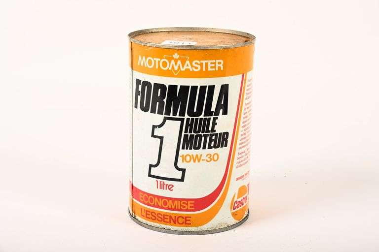 CTC MOTOMASTER FORMULA 1 MOTOR OIL LITRE CAN - Shackelton Auctions Inc.