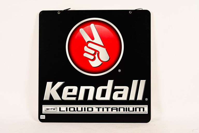 KENDALL WITH LIQUID TITANIUM D/S METAL HANGER SIGN - Shackelton ...