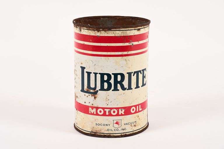MOBIL LUBRITE MOTOR OIL U.S QT CAN - Shackelton Auctions Inc.