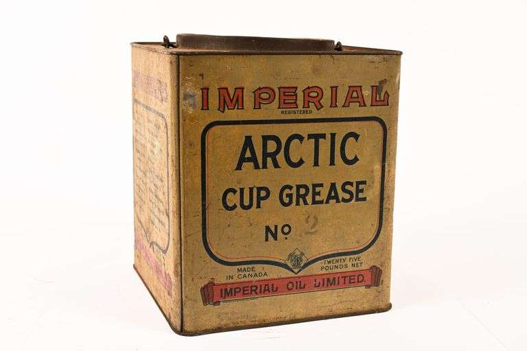 RARE IMPERIAL ARCTIC CUP GREASE NO.2 25 POUND CAN - Shackelton Auctions ...