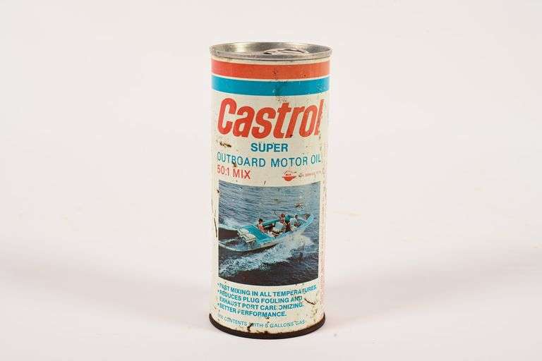 CASTROL SUPER OUTBOARD MOTOR OIL 16 OZ CAN - Shackelton Auctions Inc.