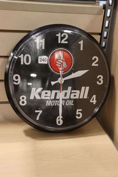 KENDALL PLASTIC WALL CLOCK - 12" - Shackelton Auctions Inc.
