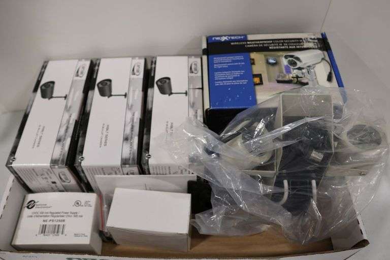 BOX OF SURVEILLANCE CAMERAS - Shackelton Auctions Inc.