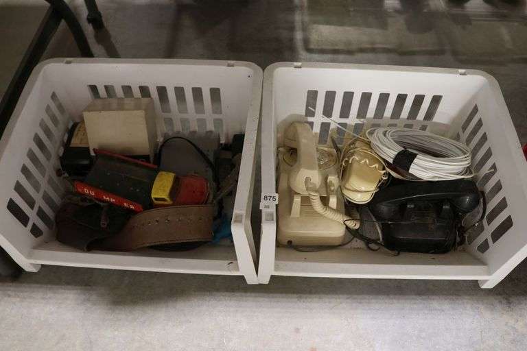 2 ROTARY DIAL TELEPHONES, ANTIQUE TOYS AND POLAROID CAMERA - Shackelton ...