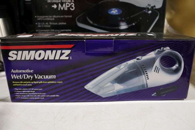 SIMONIZ WET/DRY VACUUM - Shackelton Auctions Inc.