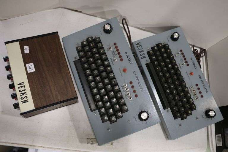 2 A-TRONIX CW KEYBOARDS AND MEMORY KEYER - Shackelton Auctions Inc.