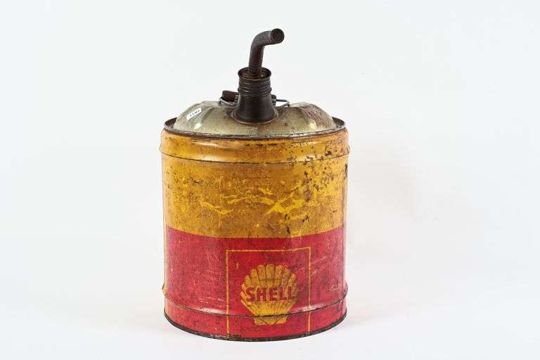 SHELL MOTOR OIL U.S. 5 GALLON PAIL - Shackelton Auctions Inc.