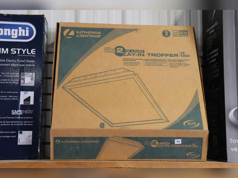 LITHONIA 2'X2' T8 LAY IN LIGHT FIXTURE - Shackelton Auctions Inc.