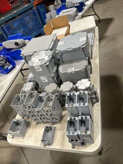 PVC JUNCTION AND DEVICE BOXES - Shackelton Auctions Inc.