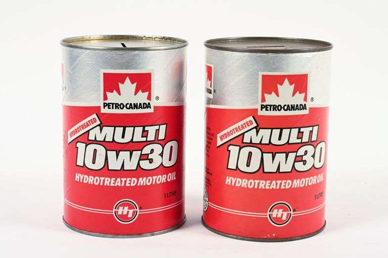 2 PETRO CANADA 10W30 MOTOR OIL LITRE FIBRE CAN BANKS - Shackelton ...