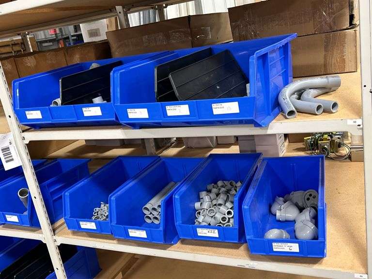 3/4" PVC FITTINGS -BINS NOT INCLUDED - Shackelton Auctions Inc.
