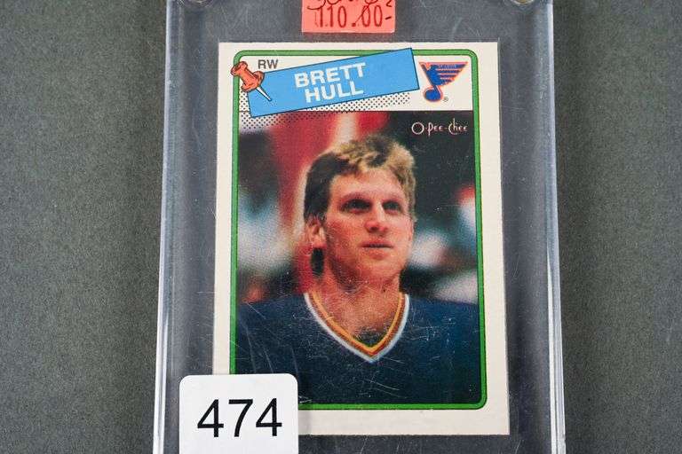 1988 O-PEE-CHEE BRETT HULL ROOKIE CARD - Shackelton Auctions Inc.