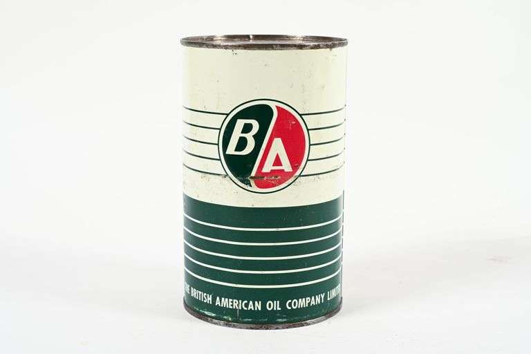 B-A MOTOR OIL IMP QT CAN - Shackelton Auctions Inc.