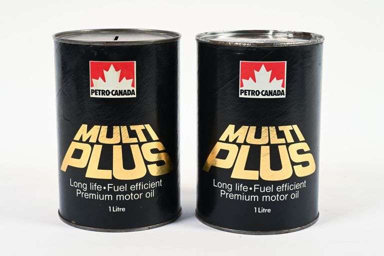 2 PETRO CANADA MULTI PLUS MOTOR OIL LITRE FIBRE CANS - Shackelton ...