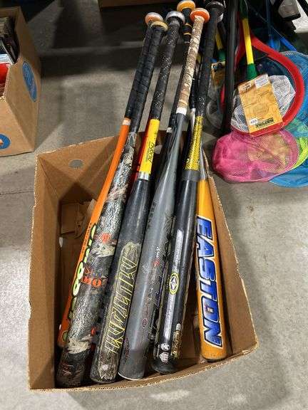 BOX OF ASSORTED BASEBALL BATS - Shackelton Auctions Inc.