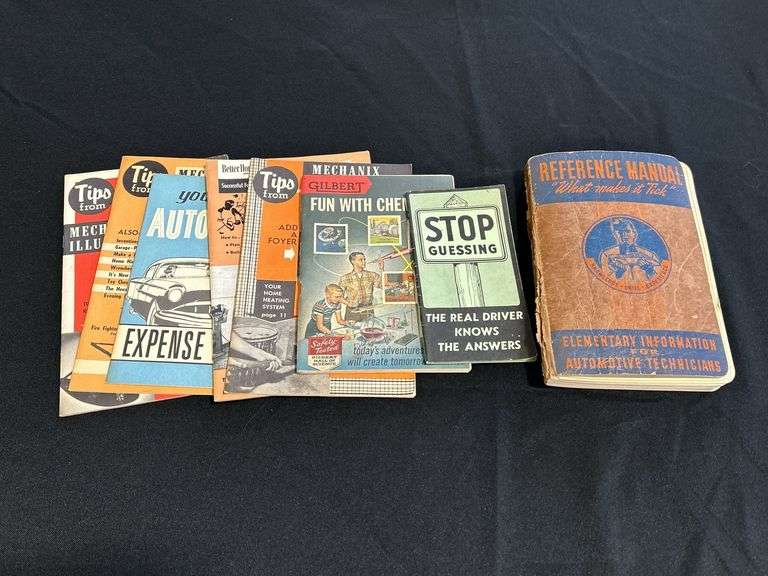 GROUP OF VINTAGE REPAIR MANUALS & BOOKLETS - Shackelton Auctions Inc.