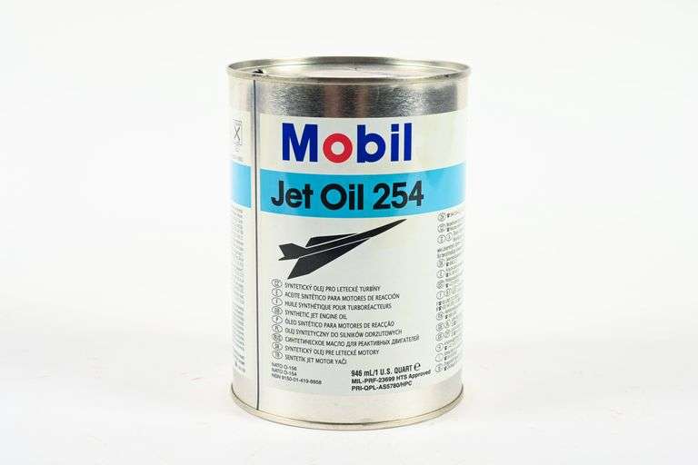 MOBIL JET OIL 254 U.S. QT CAN - Shackelton Auctions Inc.