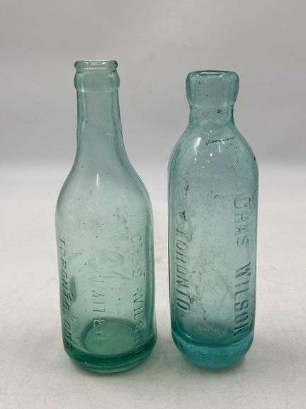 2 CHAS WILSON SODA BOTTLES - Shackelton Auctions Inc.