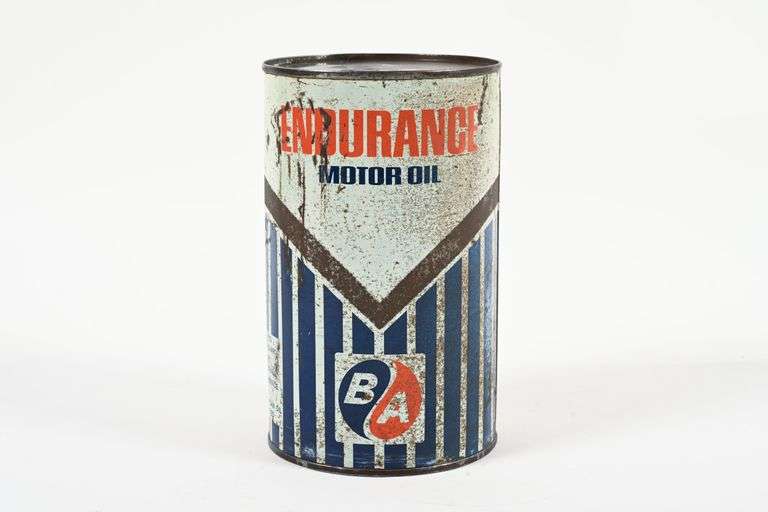 B-A ENDURANCE MOTOR OIL IMP QT CAN - Shackelton Auctions Inc.