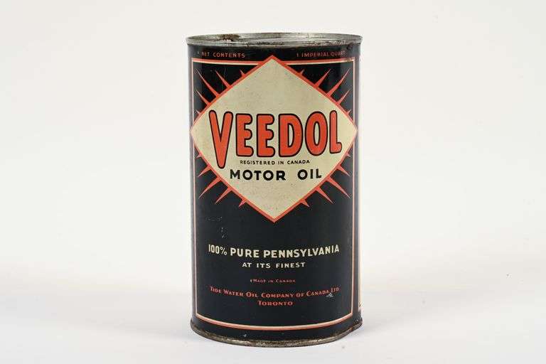 VEEDOL MOTOR OIL IMP QT CAN - Shackelton Auctions Inc.