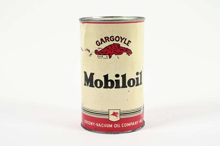 GARGOYLE MOBILOIL MOTOR OIL IMP QT CAN - Shackelton Auctions Inc.