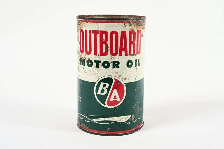 B-A OUTBOARD MOTOR OIL IMP QT CAN - Shackelton Auctions Inc.