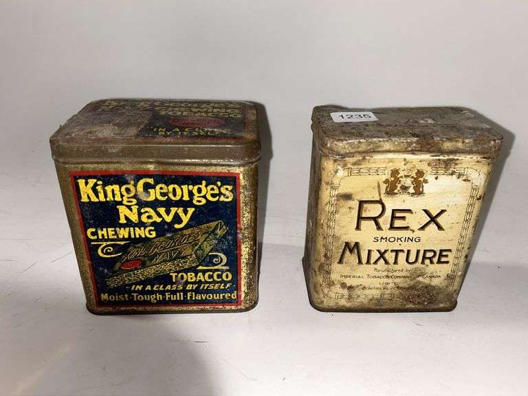 KING GEORGE & REX TOBACCO TINS - Shackelton Auctions Inc.