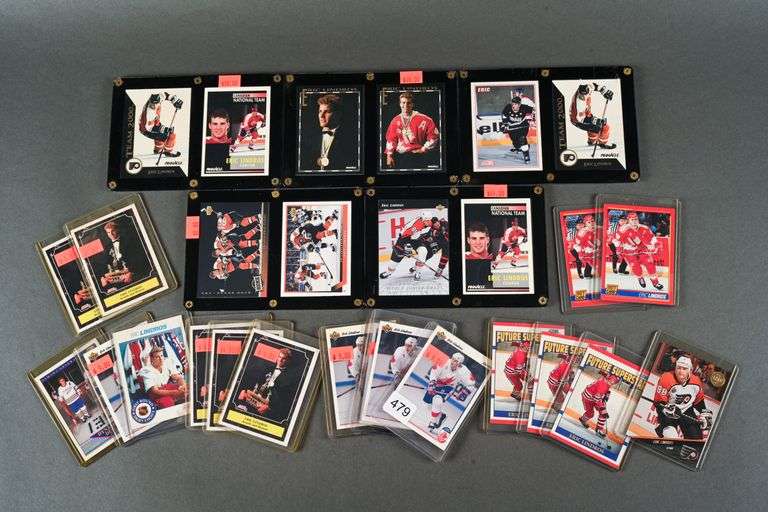 COLLECTION OF ERIC LINDROS HOCKEY CARDS - Shackelton Auctions Inc.