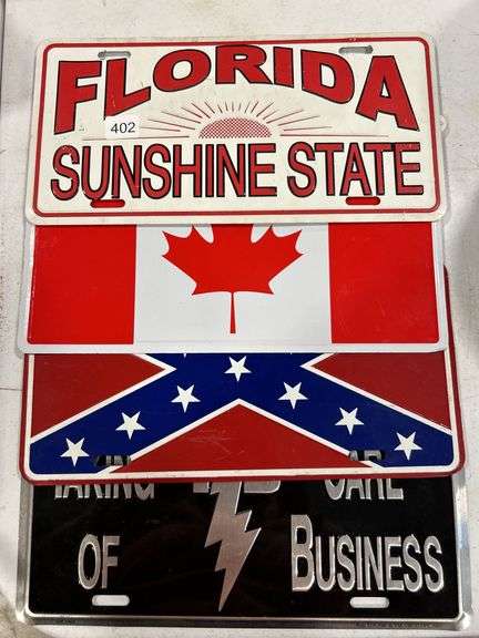 4 BOOSTER PLATES - Shackelton Auctions Inc.