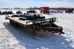 HOMEBUILT 24' TRI AXLE FLOAT TRAILER - Shackelton Auctions Inc.